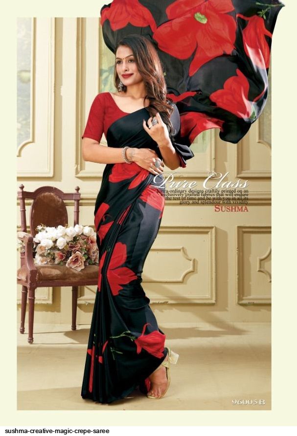 Sushma CREATIVE MAGIC Crepe saree