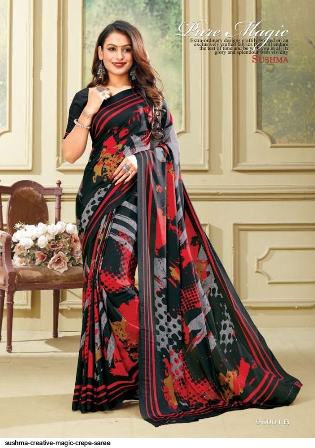 Sushma CREATIVE MAGIC Crepe saree
