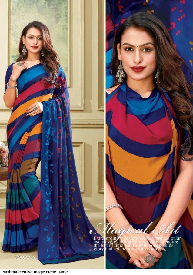 Sushma CREATIVE MAGIC Crepe saree