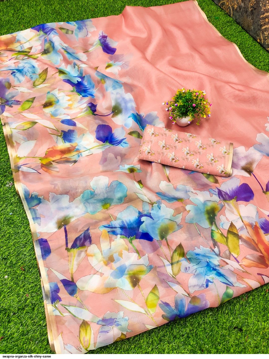 SWAPNA ORGANZA SILK SHINY SAREE