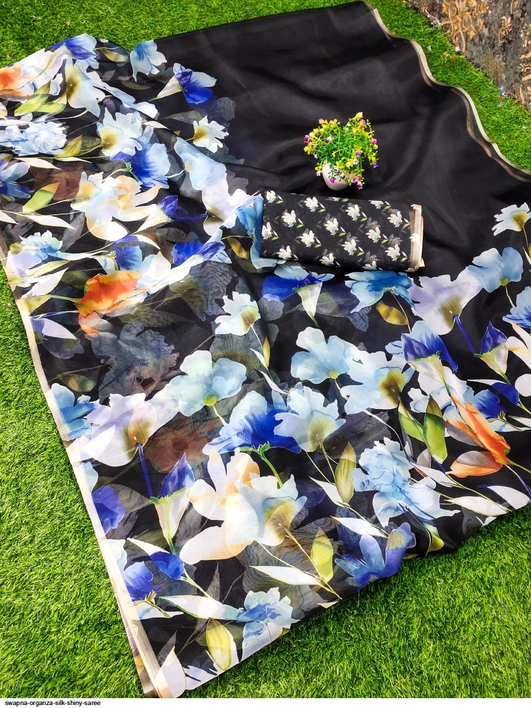 SWAPNA ORGANZA SILK SHINY SAREE