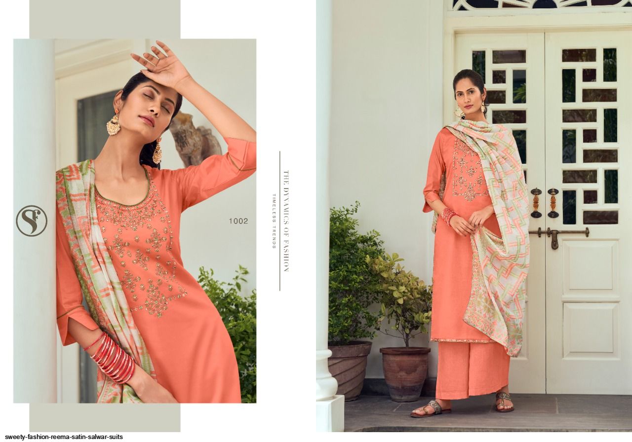 SWEETY FASHION REEMA SATIN SALWAR SUITS