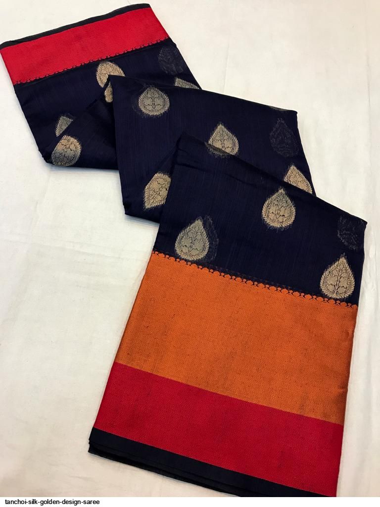 TANCHOI SILK GOLDEN DESIGN SAREE