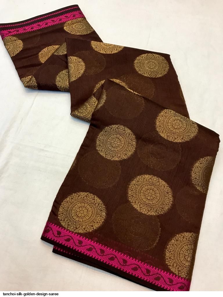 TANCHOI SILK GOLDEN DESIGN SAREE