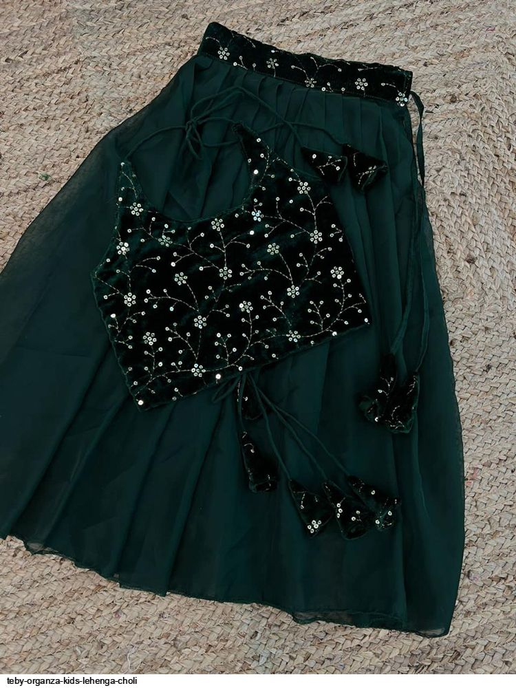 TEBY ORGANZA KIDS LEHENGA CHOLI
