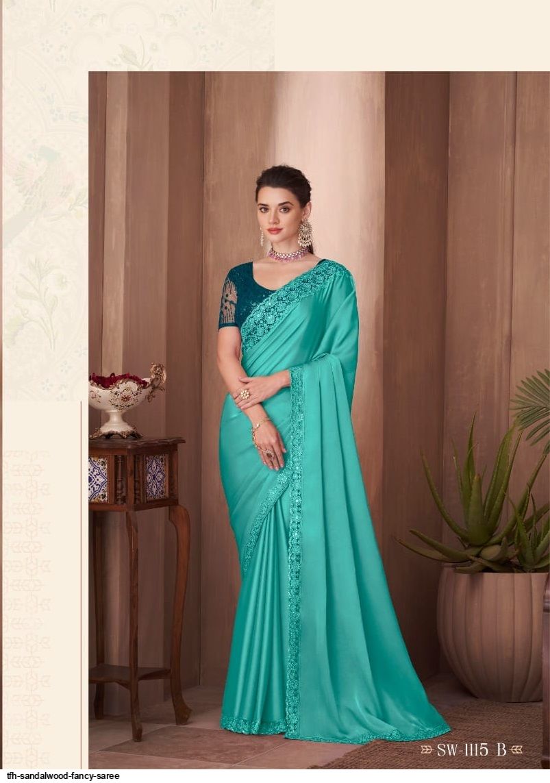 TFH SANDALWOOD fancy saree