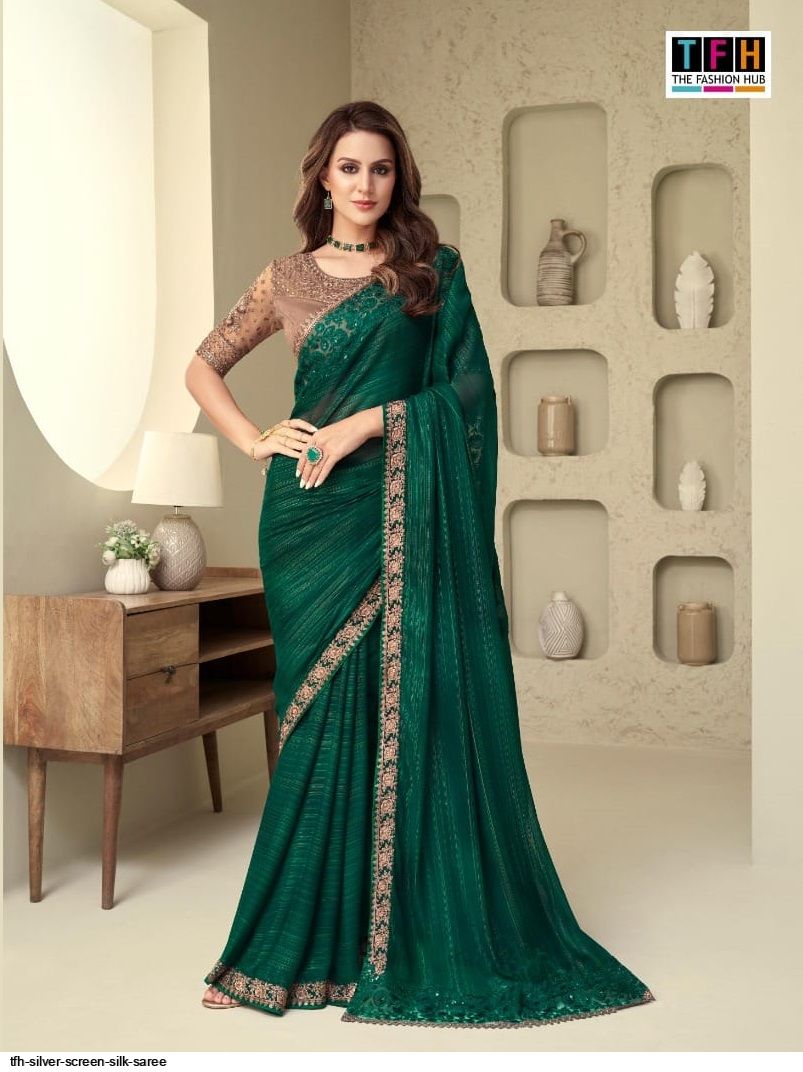 TFH SILVER SCREEN SILK SAREE