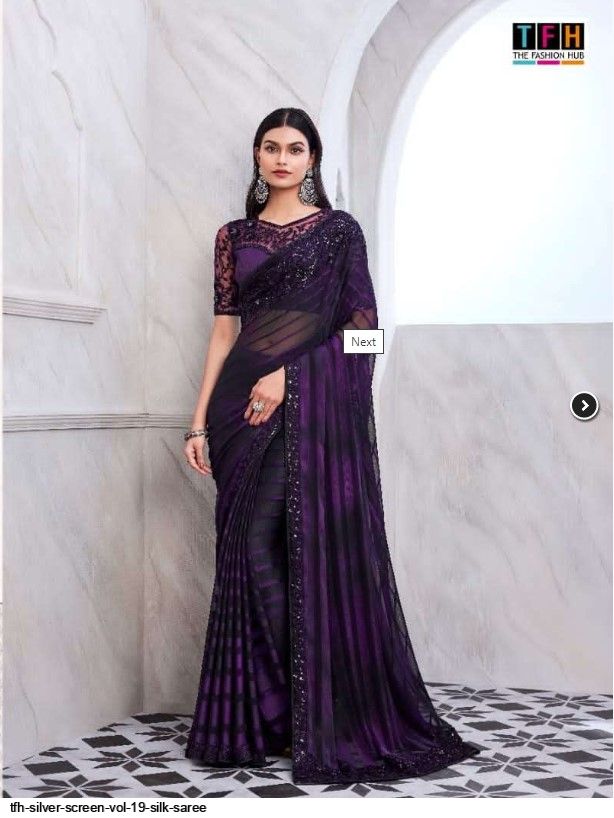 TFH SILVER SCREEN VOL 19 silk saree