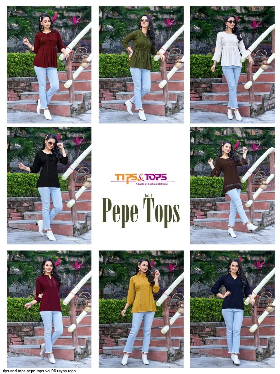 TIPS and tops PEPE TOPS Vol 06 rayon tops