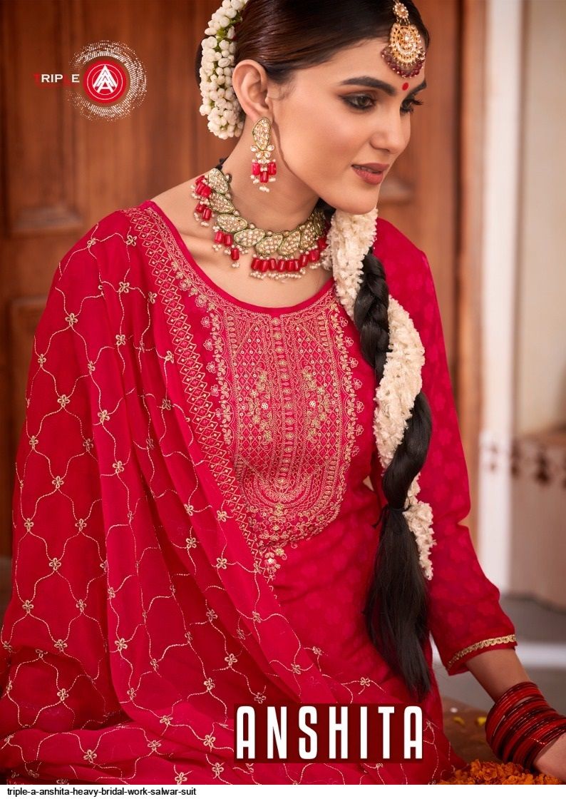 TRIPLE A ANSHITA Heavy Bridal Work SALWAR SUIT