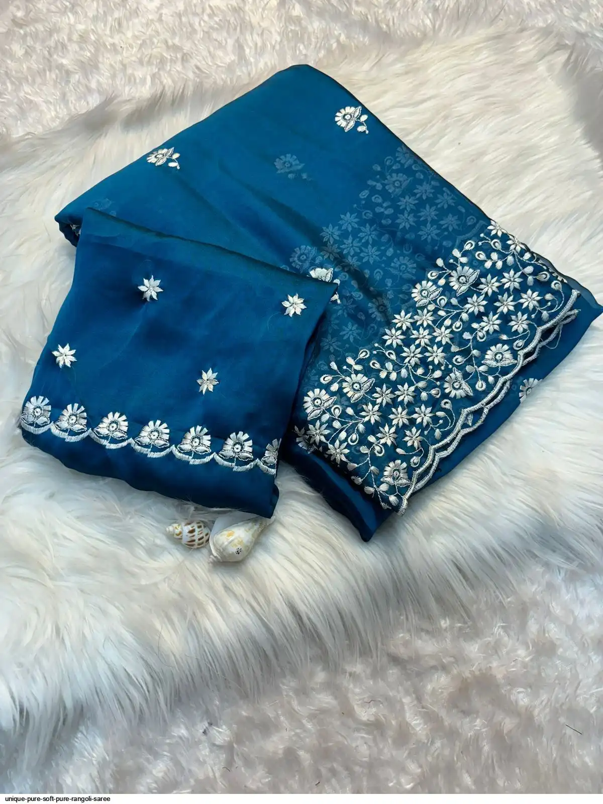 UNIQUE Pure soft PURE Rangoli saree