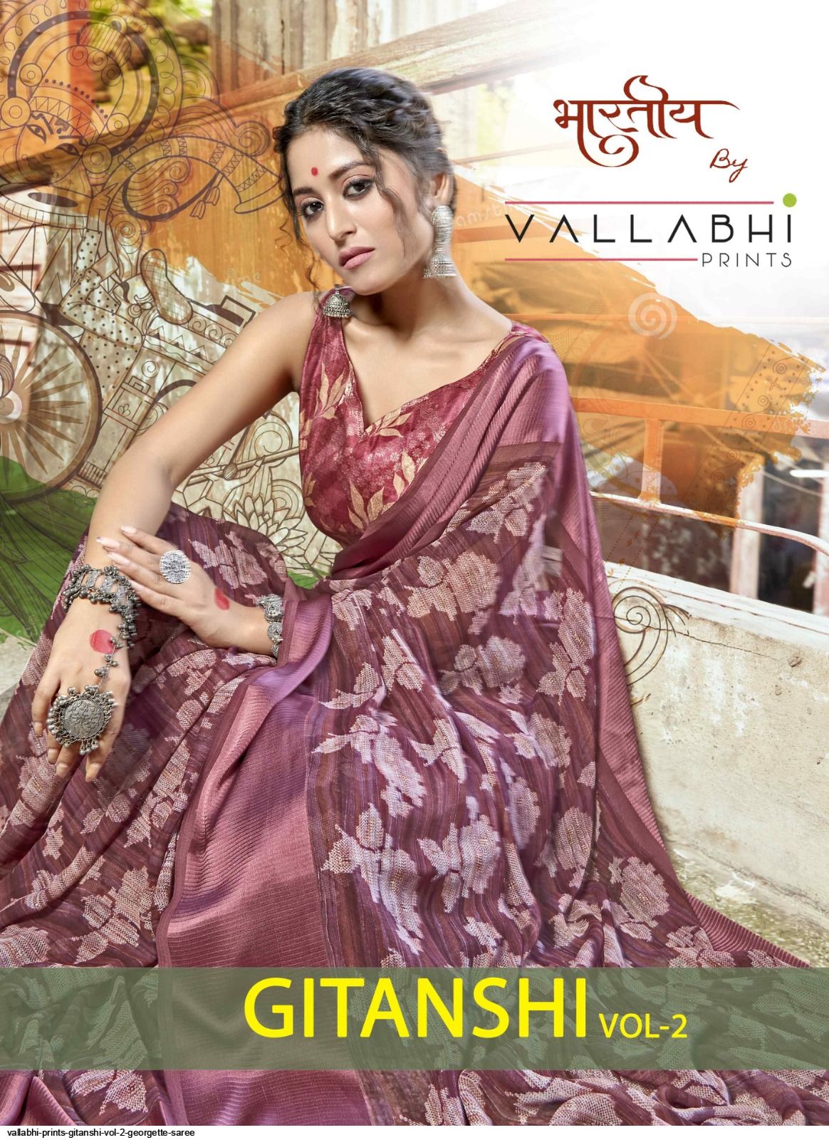 VALLABHI PRINTS GITANSHI-vol 2 GEORGETTE SAREE