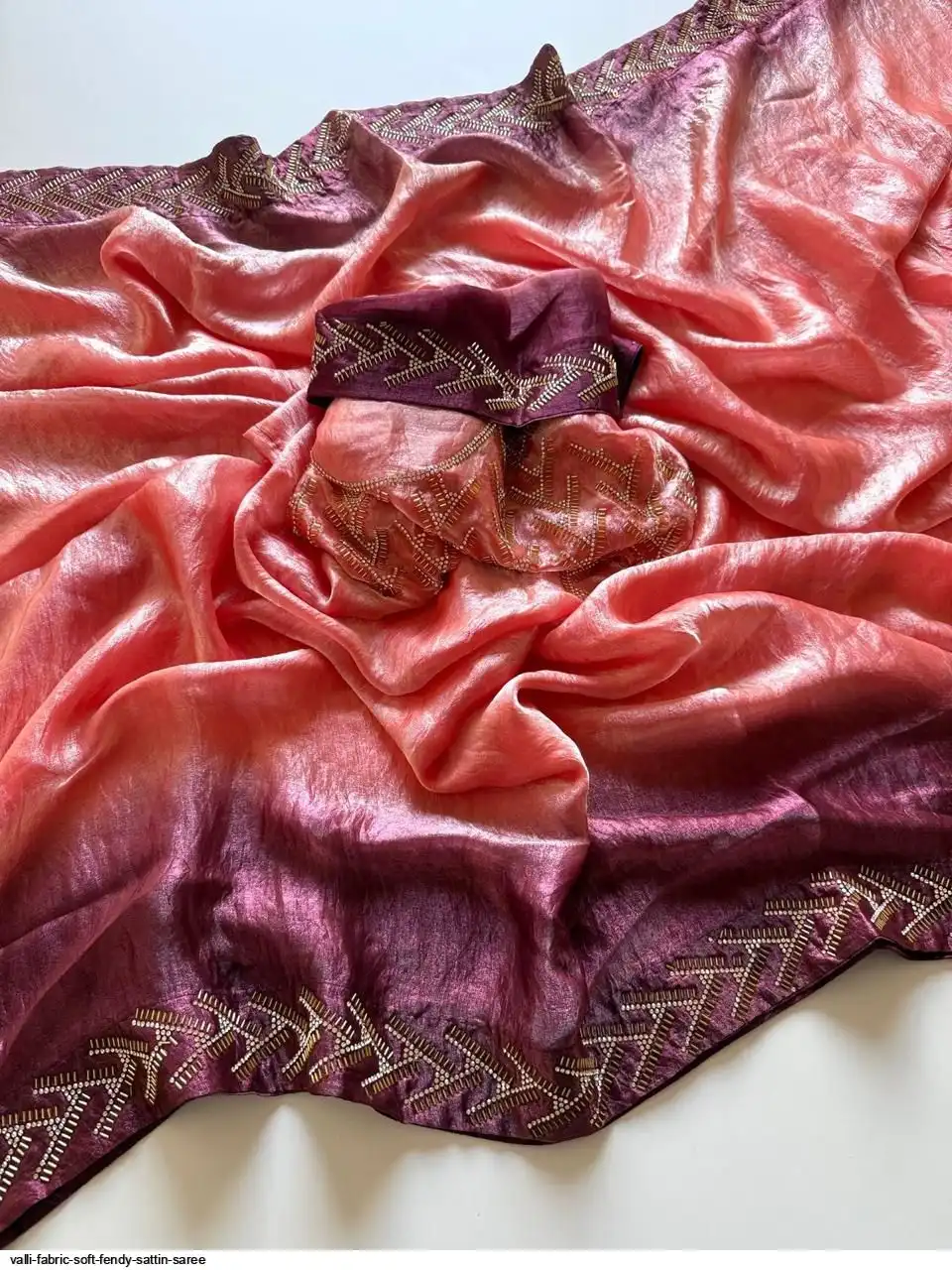 Valli Fabric - Soft Fendy Sattin saree