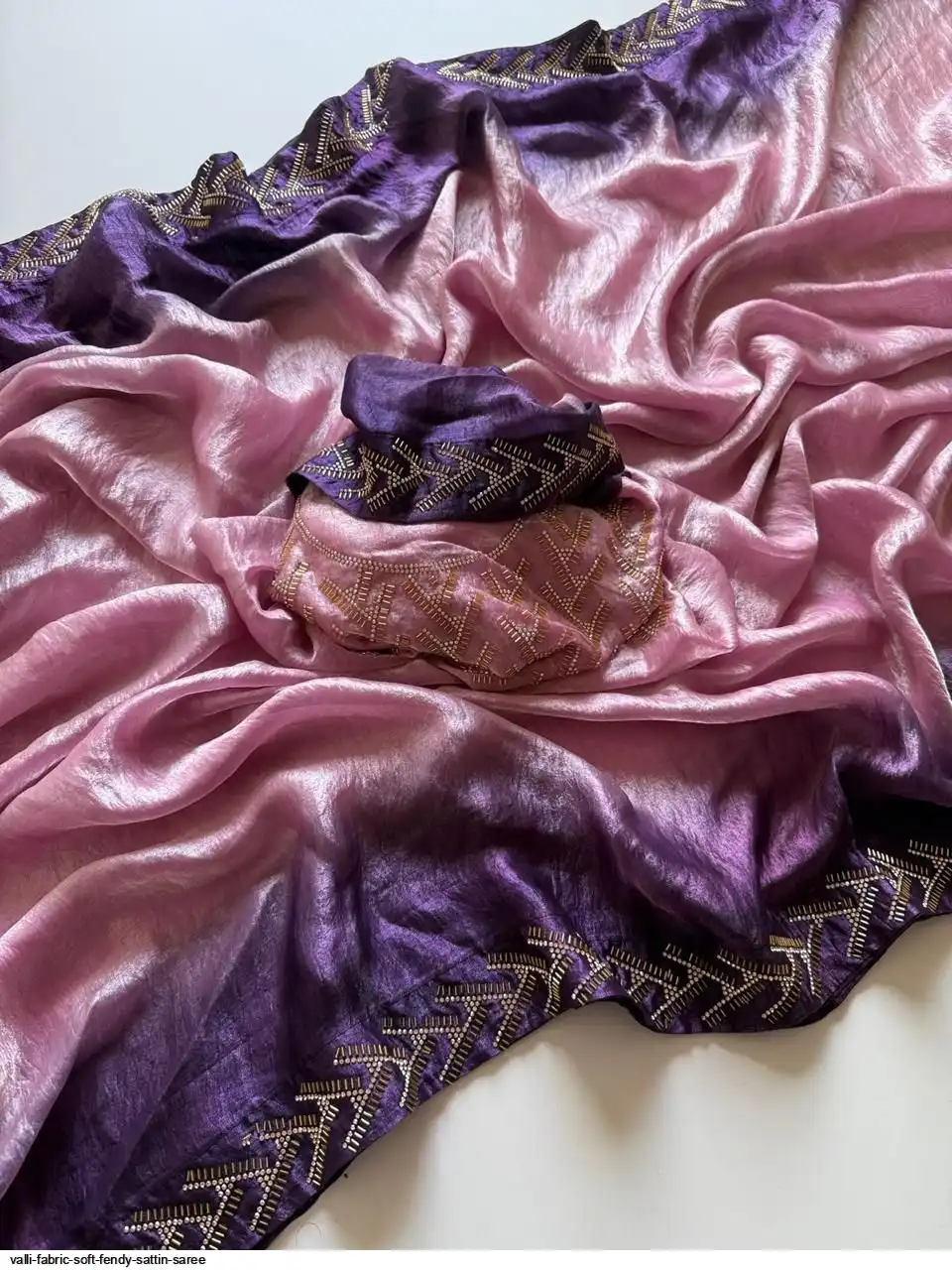 Valli Fabric - Soft Fendy Sattin saree