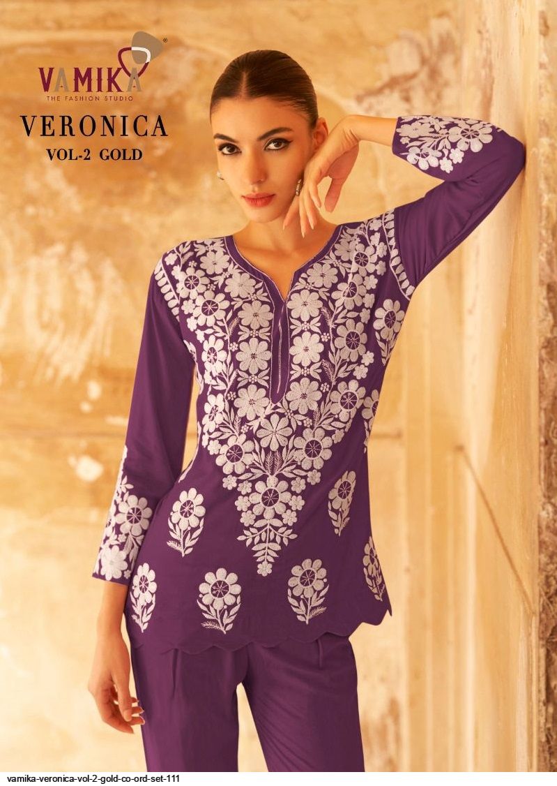 Vamika VERONICA Vol 2 Gold CO ORD SET 111