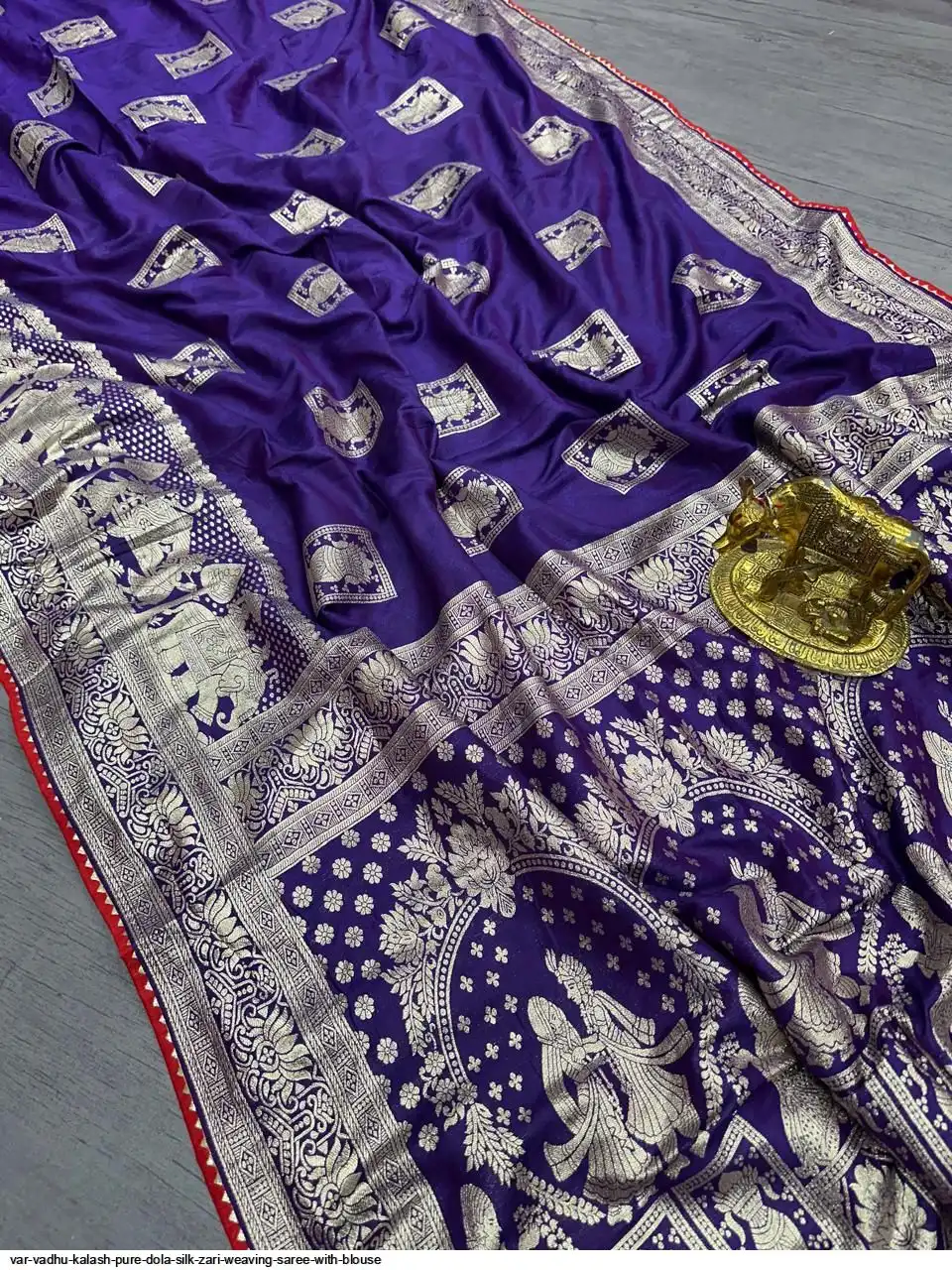 Var Vadhu Kalash Dola Silk Saree | Zari Weaving Wholesale
