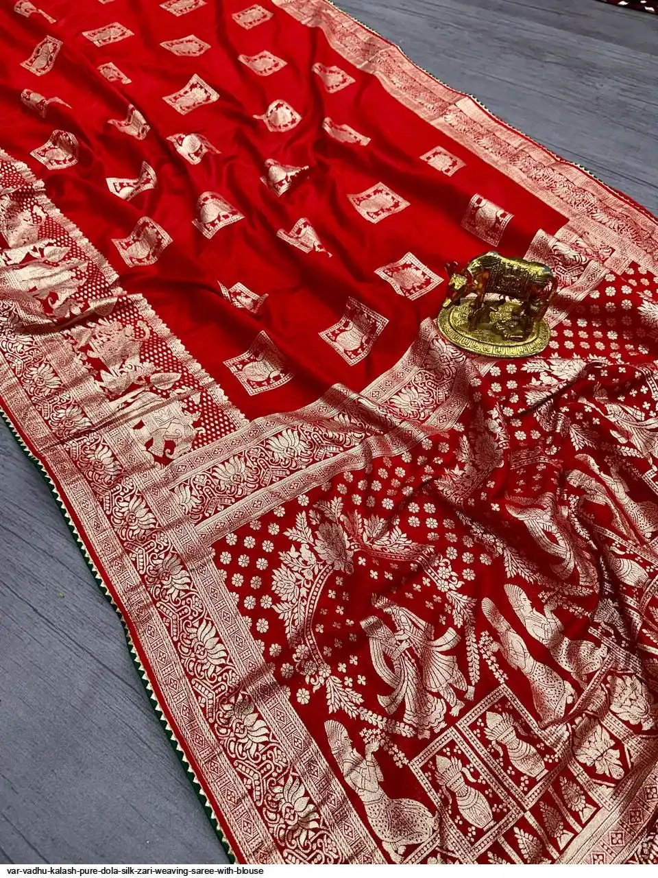 Var Vadhu Kalash Dola Silk Saree | Zari Weaving Wholesale
