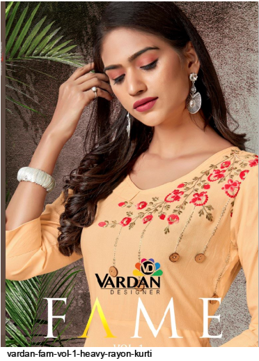 VARDAN FAM VOL 1 HEAVY RAYON KURTI