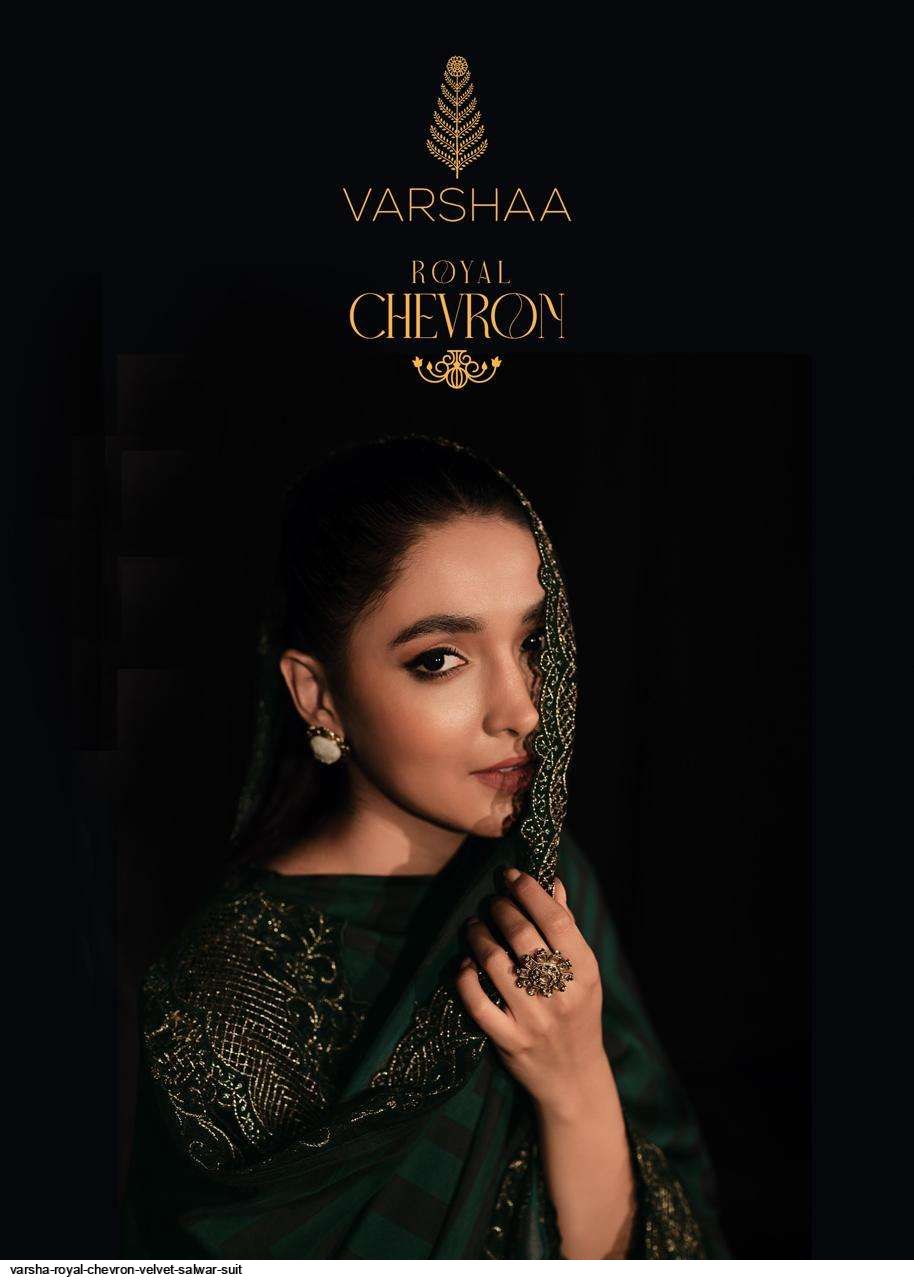 VARSHA ROYAL CHEVRON velvet salwar suit
