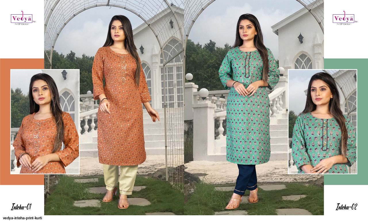 VEDYA INTEHA PRINT KURTI