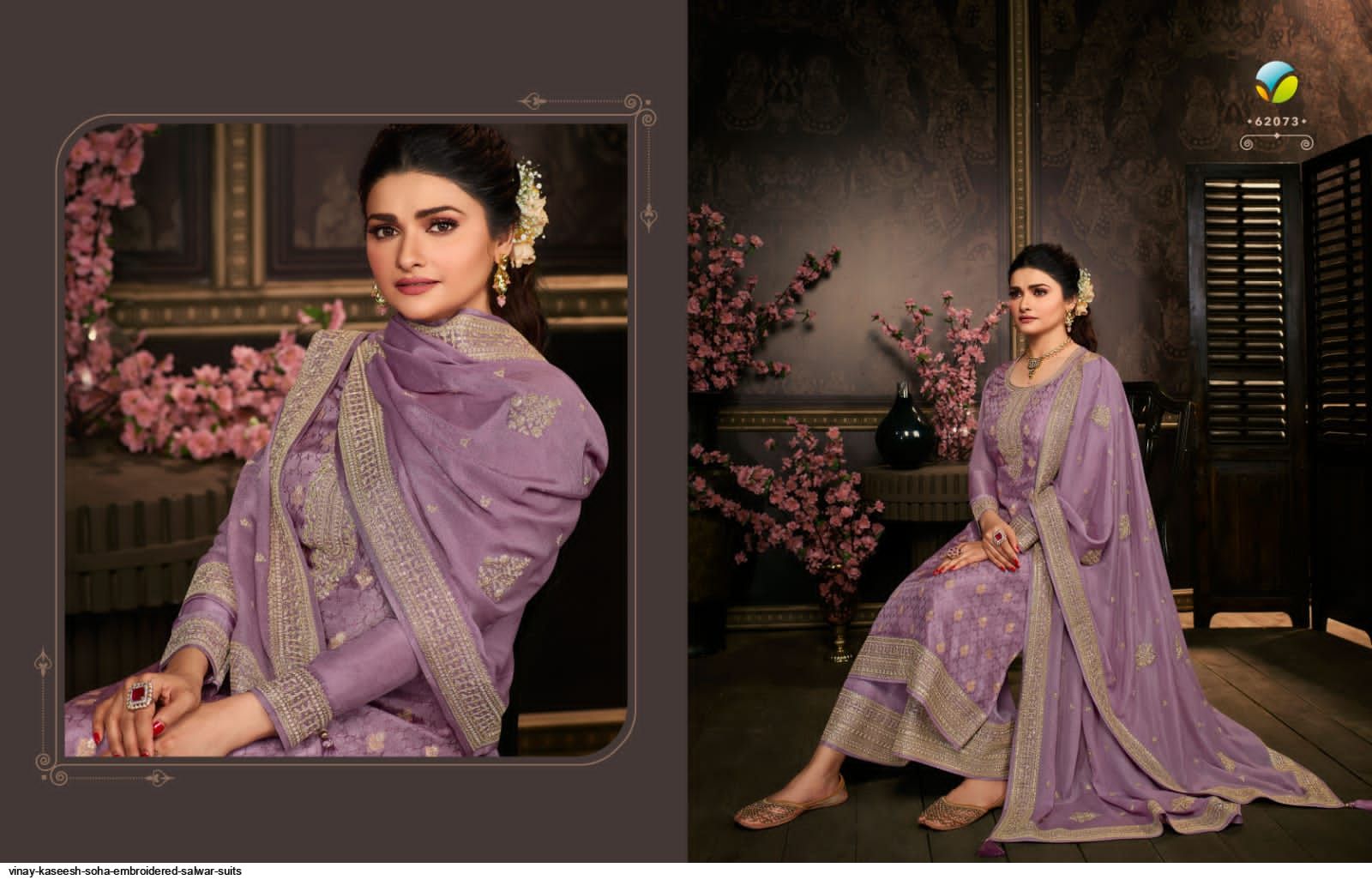 VINAY KASEESH SOHA EMBROIDERED SALWAR SUITS