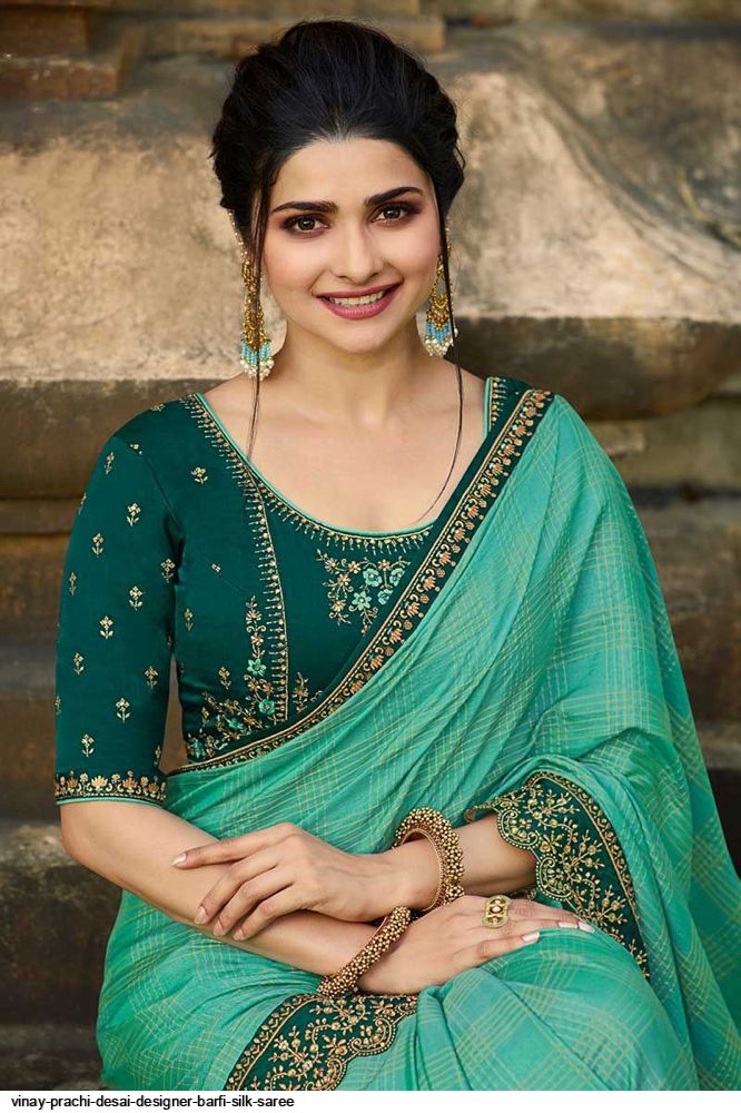 VINAY Prachi Desai Designer BARFI SILK Saree