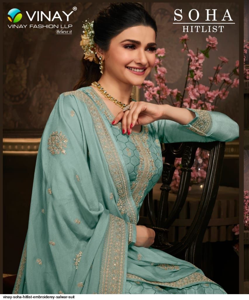 vinay soha hitlist EMBROIDEREY salwar suit