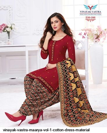 Vinayak Vastra Maarya vol 1 Cotton dress material