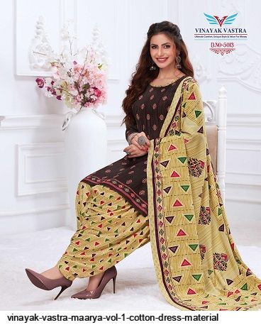Vinayak Vastra Maarya vol 1 Cotton dress material
