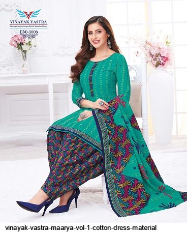 Vinayak Vastra Maarya vol 1 Cotton dress material