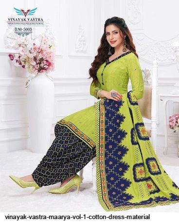 Vinayak Vastra Maarya vol 1 Cotton dress material