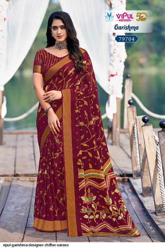 Vipul Garishma DESIGNER CHIFFON SAREES