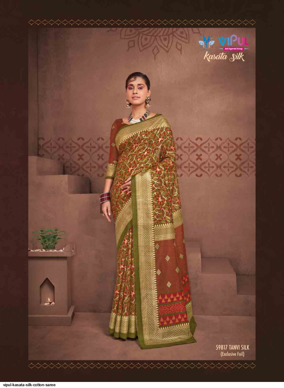 Vipul Kasata silk COTTON SAREE