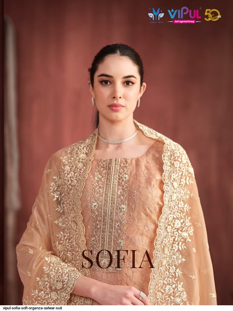 VIPUL SOFIA SOFT ORGANZA SALWAR SUIT