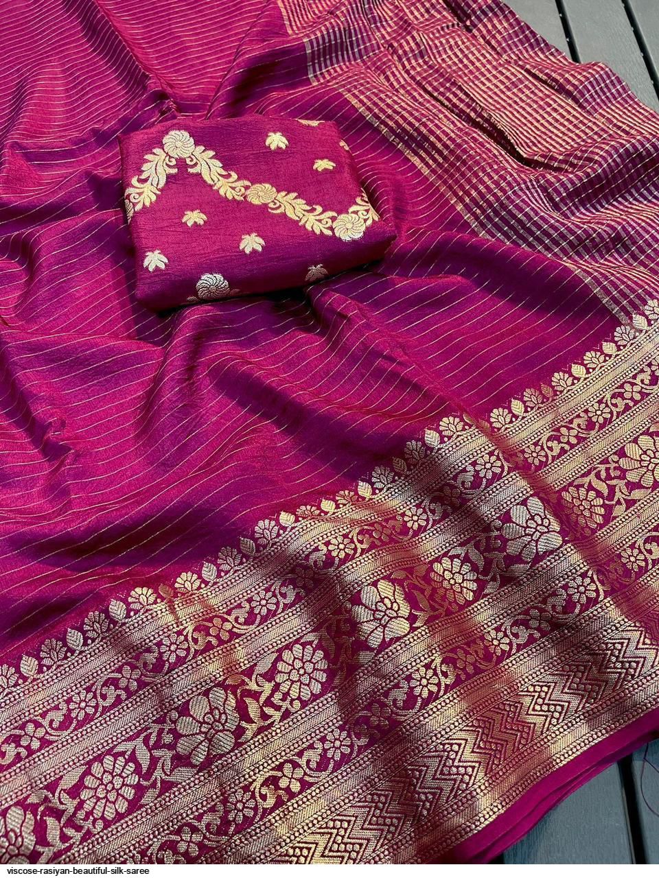 Viscose RASIYAN BEAUTIFUL Silk Saree