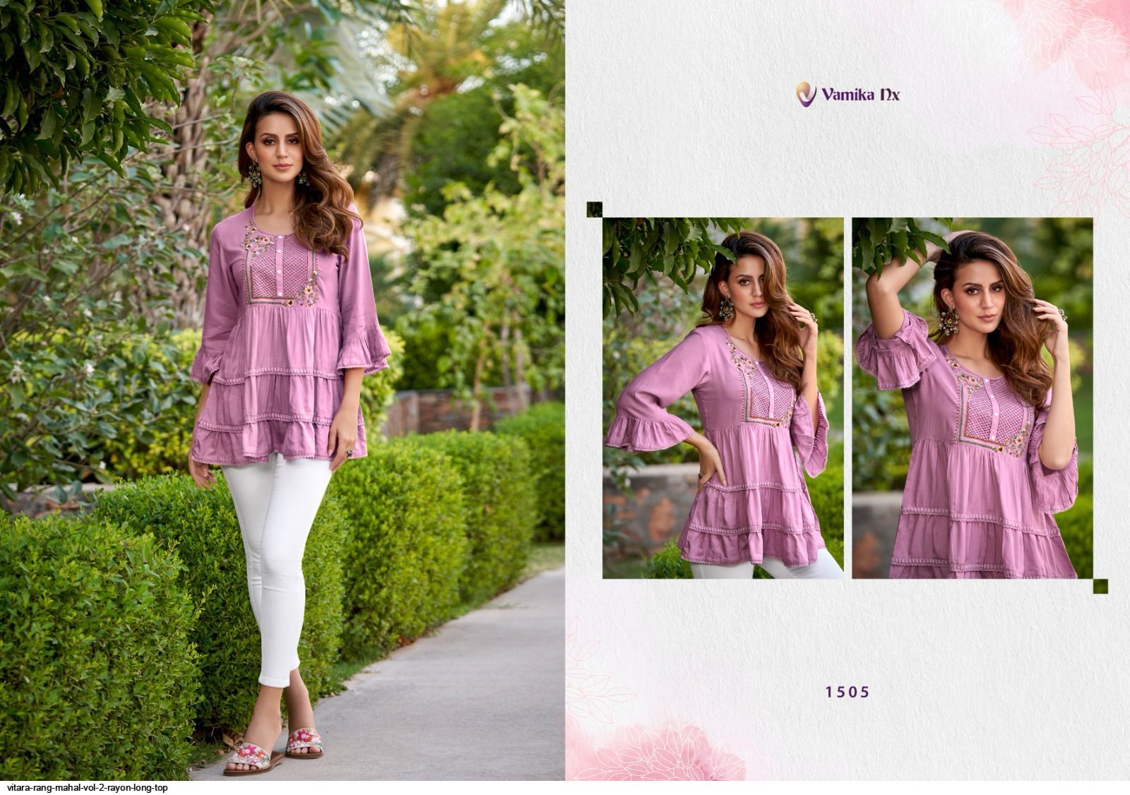 VITARA RANG MAHAL VOL 2 RAYON LONG TOP