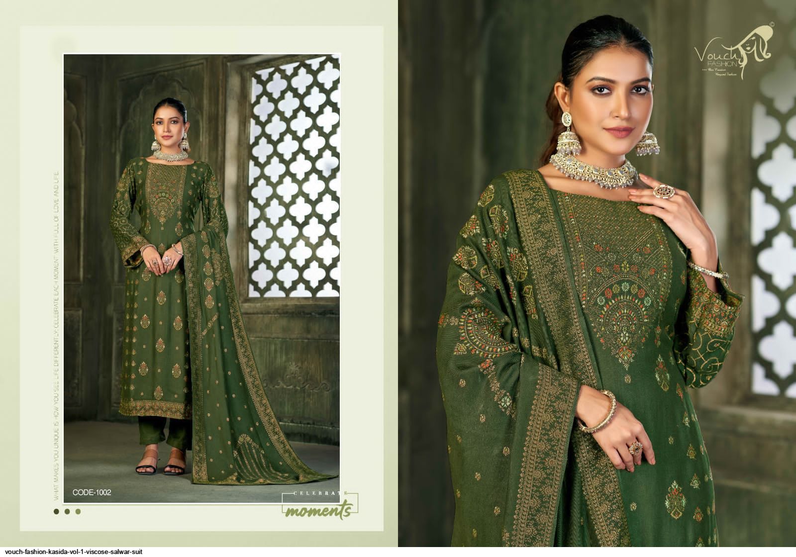 VOUCH FASHION KASIDA VOL 1 VISCOSE SALWAR SUIT