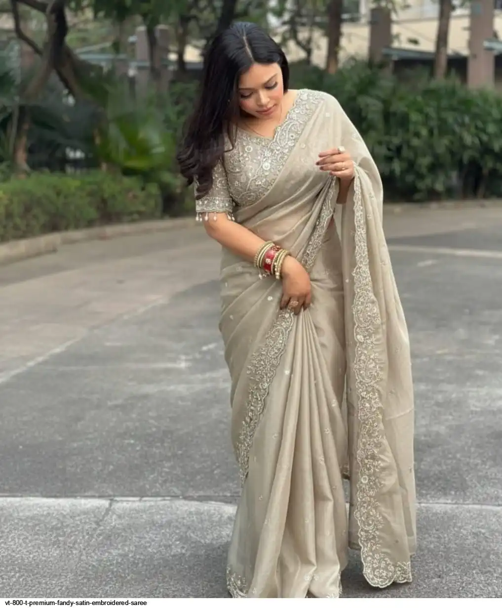 Musafir Fandy Satin Saree Wholesale | VT-800 T