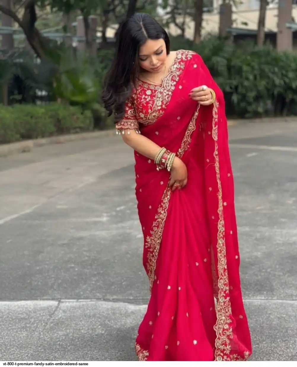 Musafir Fandy Satin Saree Wholesale | VT-800 T