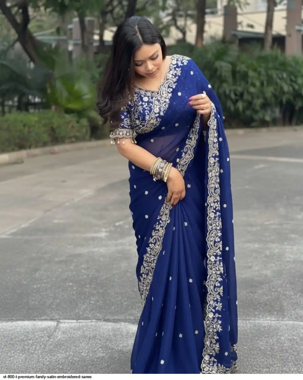 Musafir Fandy Satin Saree Wholesale | VT-800 T