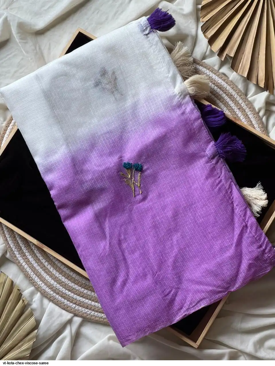 VT Kota Chex Viscose Saree