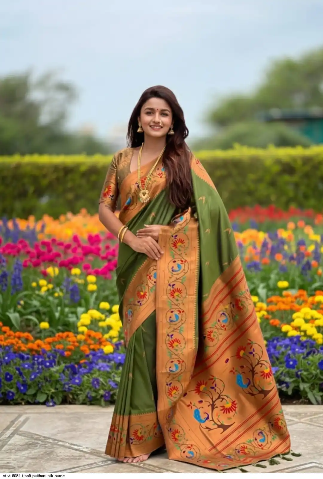 VT Soft Paithani Silk Saree Wholesale | VT-6081 T