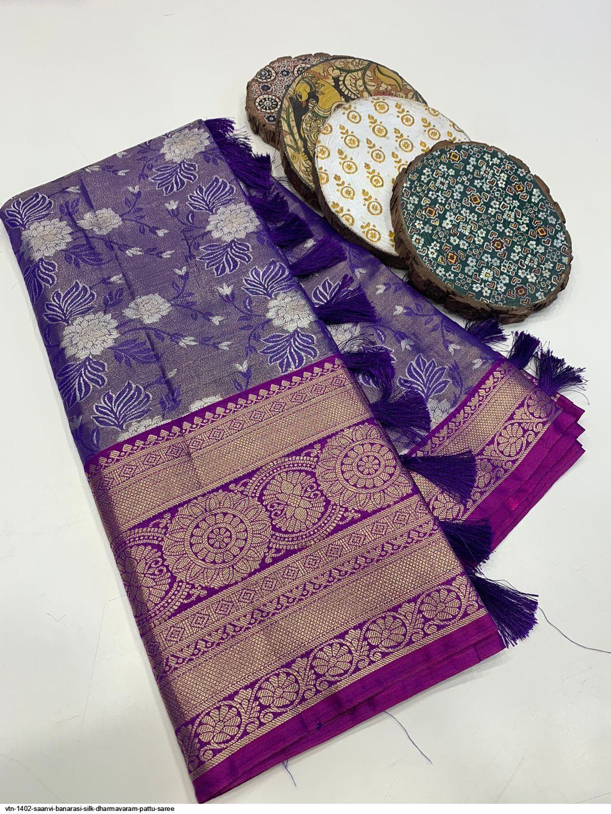 VTN 1402 Saanvi Banarasi Silk Dharmavaram Pattu Saree