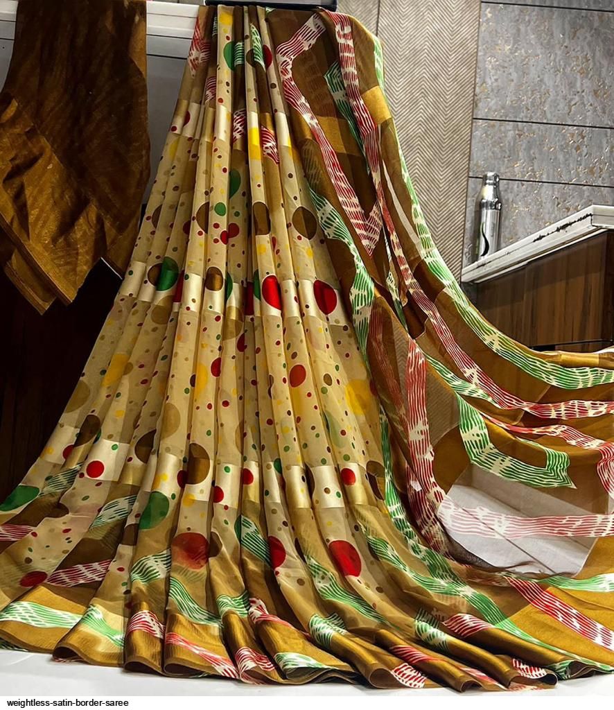 WEIGHTLESS SATIN BORDER SAREE