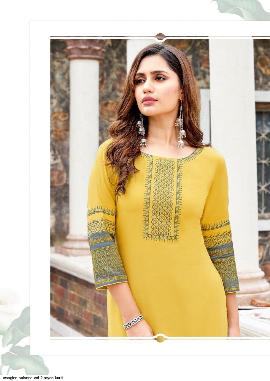 WOOGLEE SALONEE VOL 2 RAYON KURTI