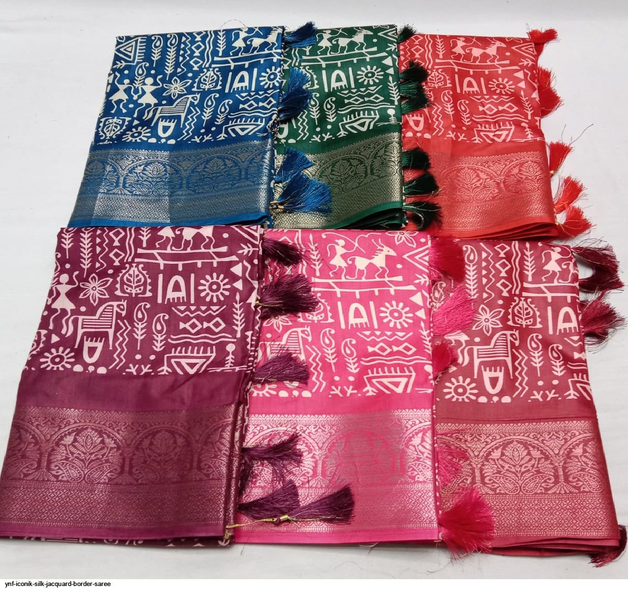 ynf Iconik silk Jacquard border saree