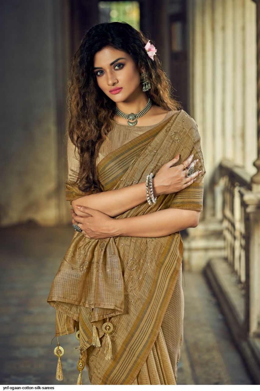 YNF OGAAN COTTON SILK SAREES