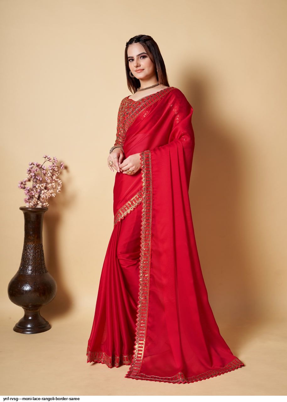 YNF RVSG - MONI LACE RANGOLI BORDER SAREE
