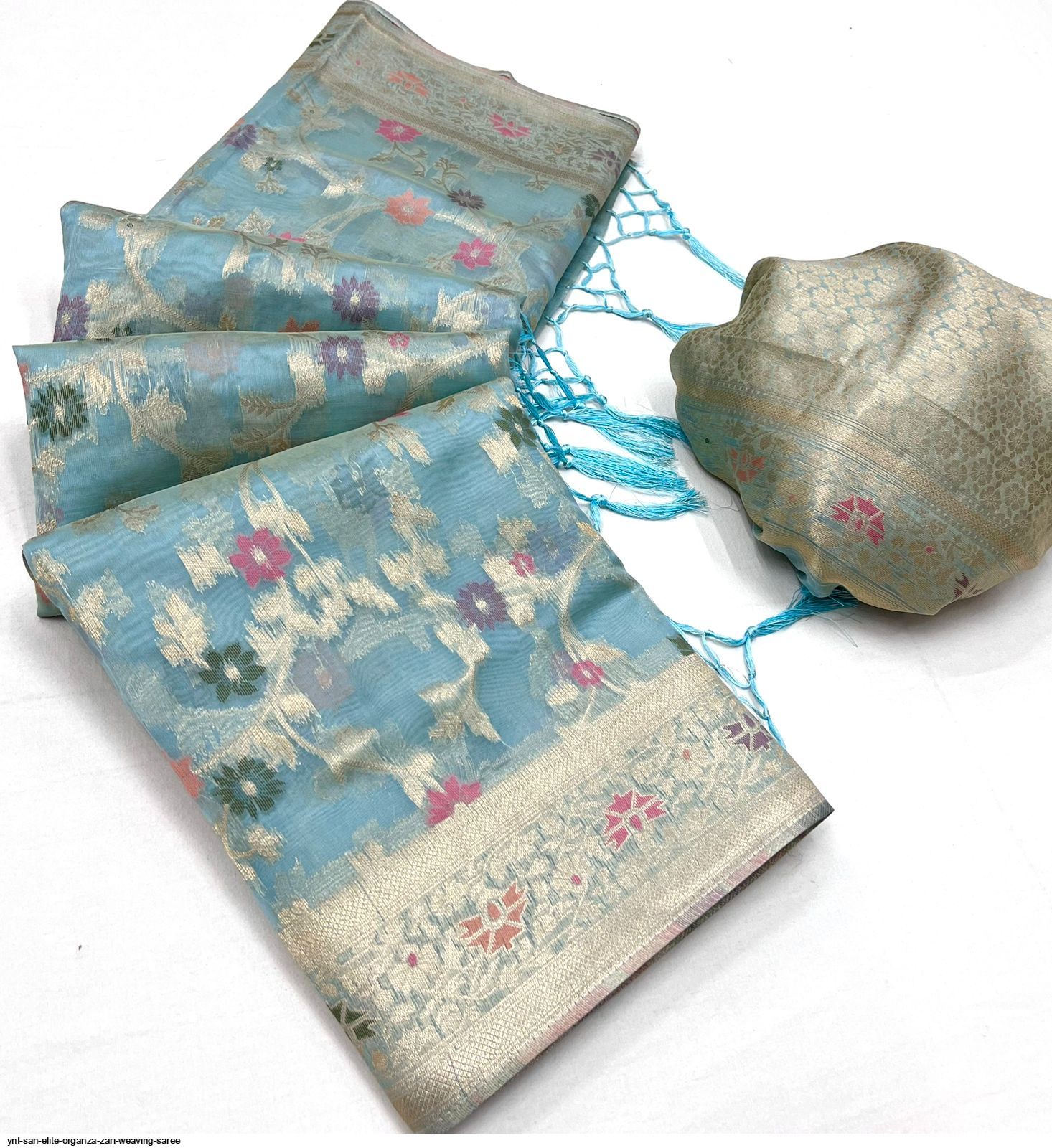 YNF SAN ELITE ORGANZA ZARI WEAVING SAREE