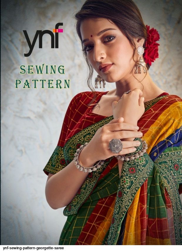 YNF SEWING PATTERN GEORGETTE SAREE